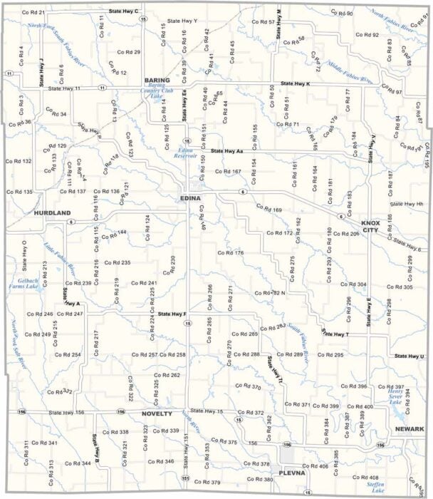Knox County Map, Missouri - US County Maps