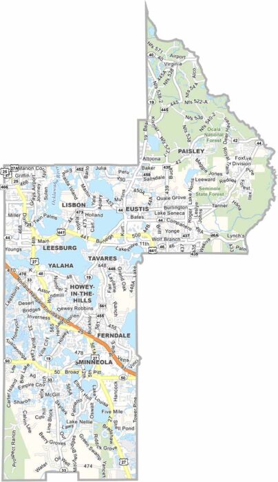 Polk County Map, Florida - US County Maps