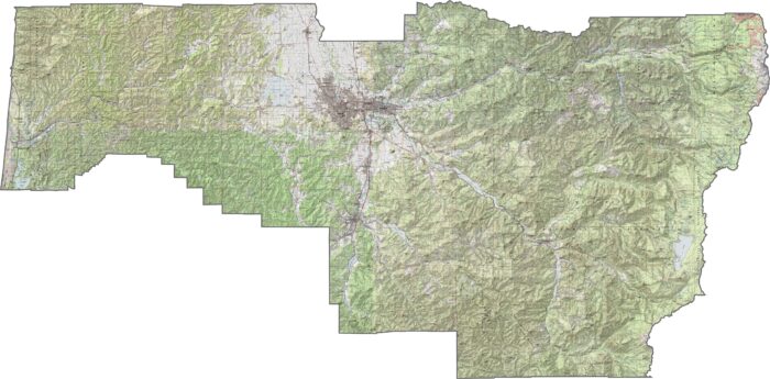 Lane County Map, Oregon - US County Maps