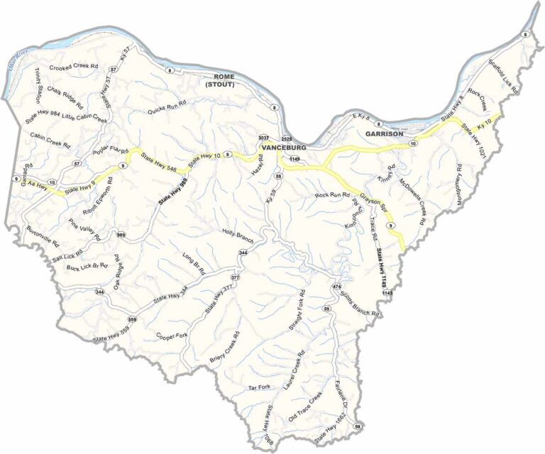 Lewis County Map, Kentucky - US County Maps