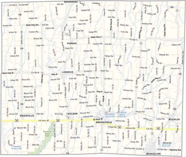 Linn County Map, Missouri - US County Maps
