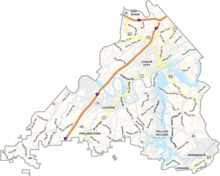 Blount County Map, Tennessee - US County Maps