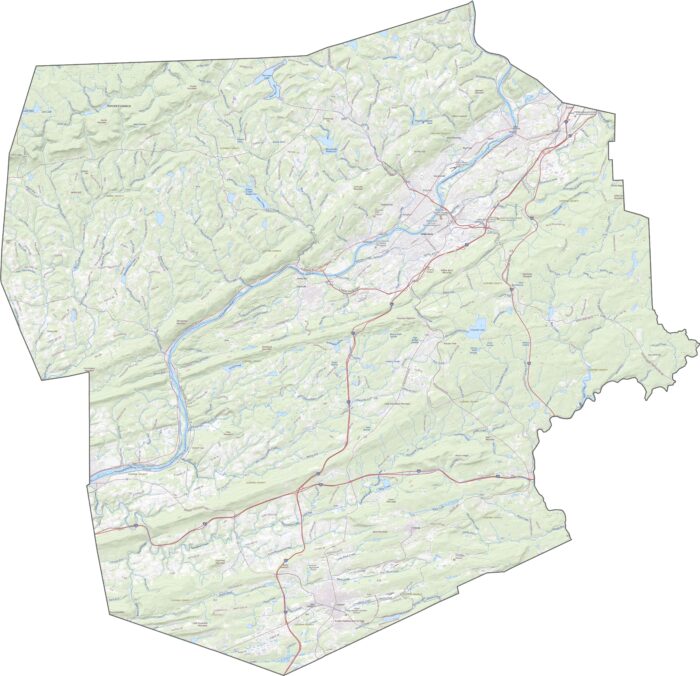 Luzerne County Map, Pennsylvania - US County Maps