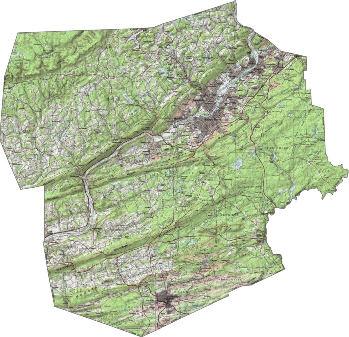 Luzerne County Map, Pennsylvania - US County Maps