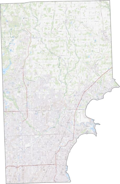 Macomb County Map, Michigan - US County Maps