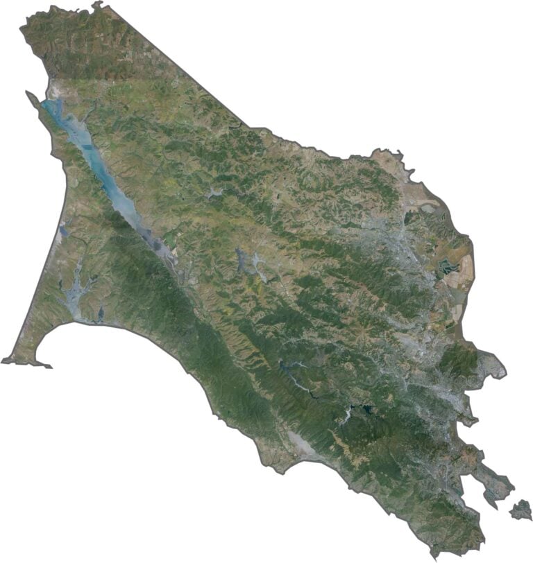 Marin County Map, California - US County Maps