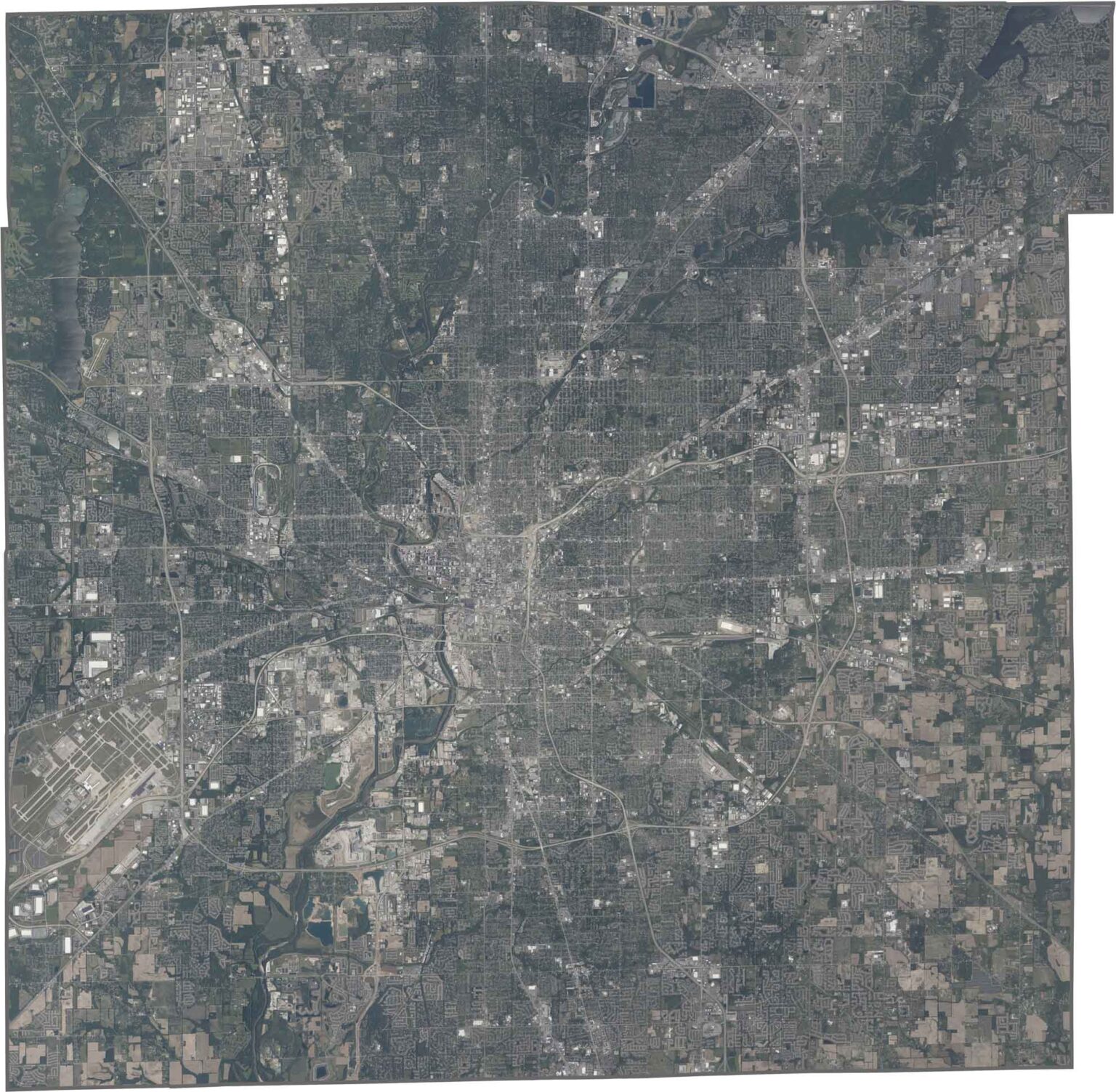 Marion County Map, Indiana - US County Maps