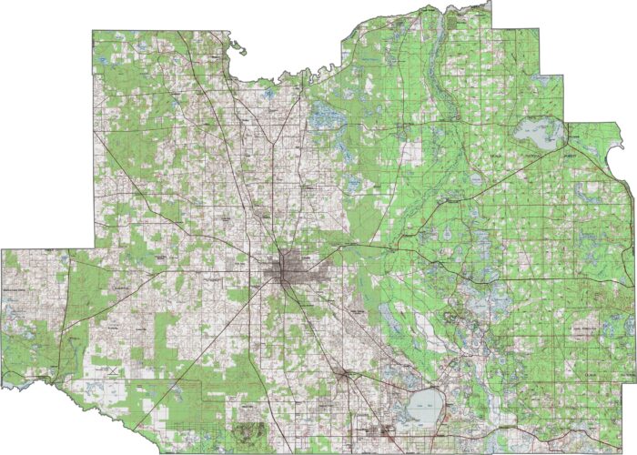 Marion County Map, Florida - US County Maps