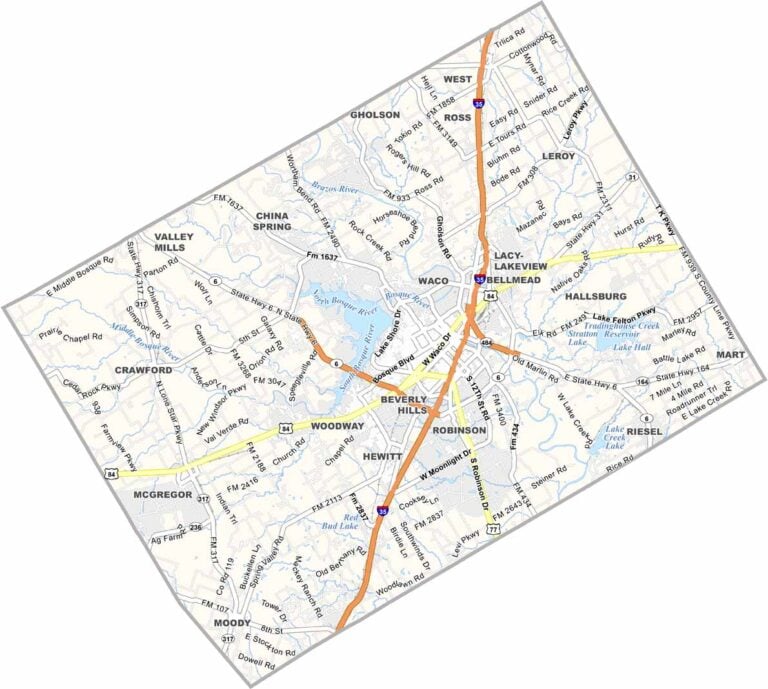 Bell County Map, Texas - US County Maps