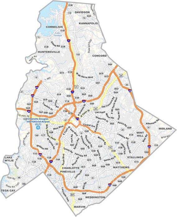 Lancaster County Map, South Carolina - US County Maps
