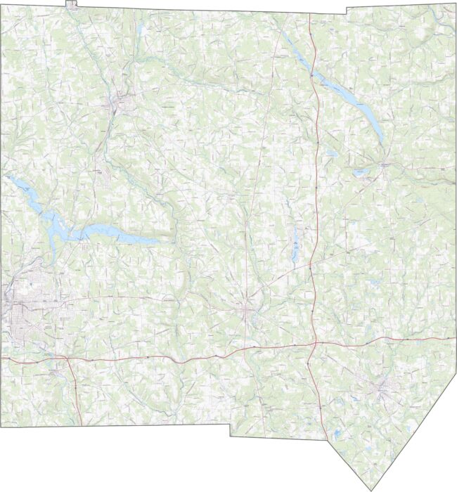 Mercer County Map, Pennsylvania - US County Maps