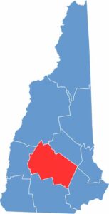 Merrimack County Map, New Hampshire - US County Maps