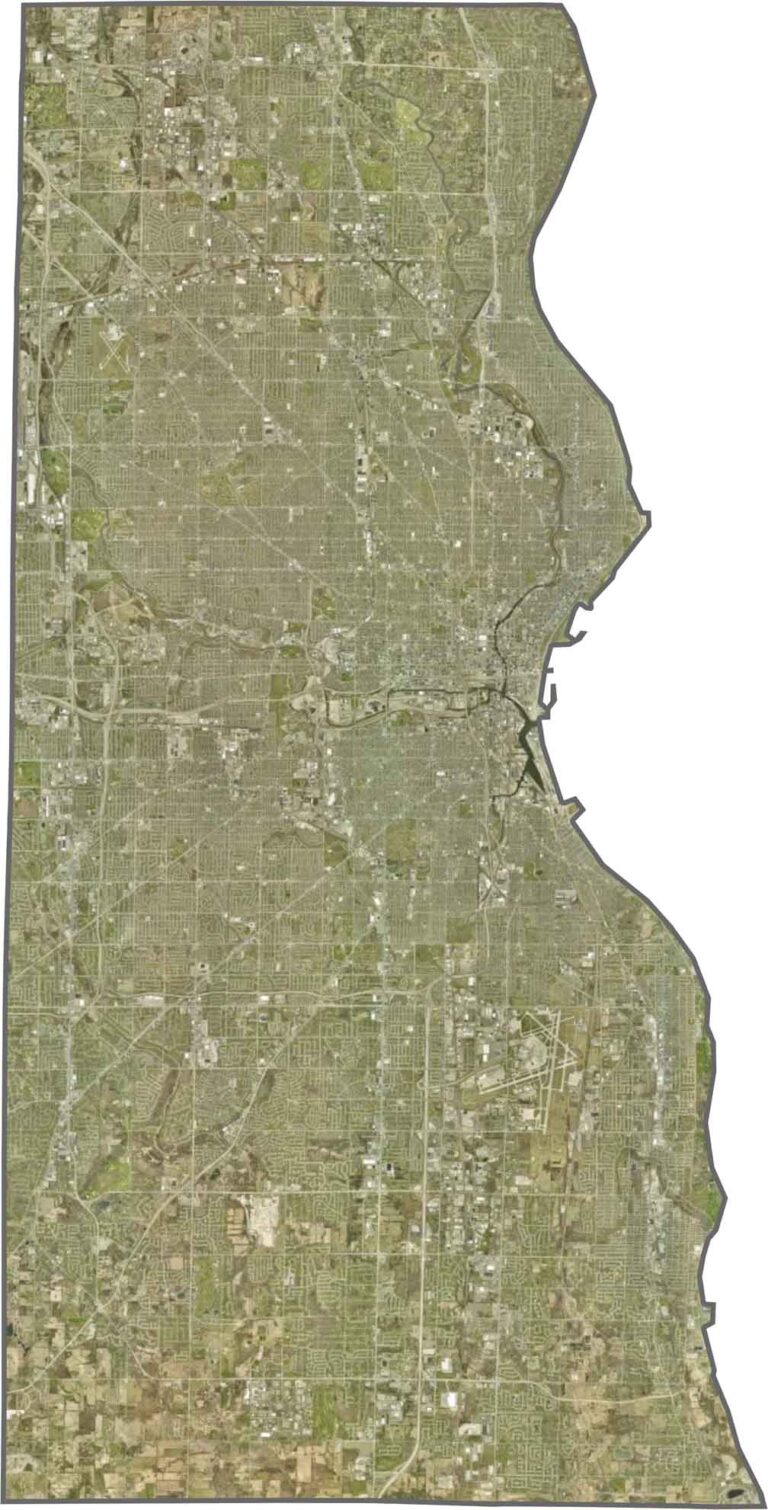 Milwaukee County Map, Wisconsin - US County Maps