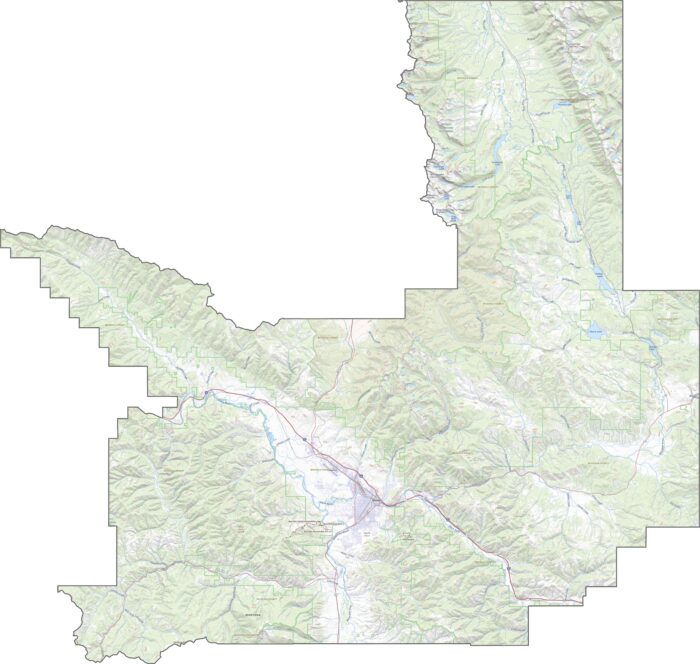 Missoula County Map, Montana - US County Maps