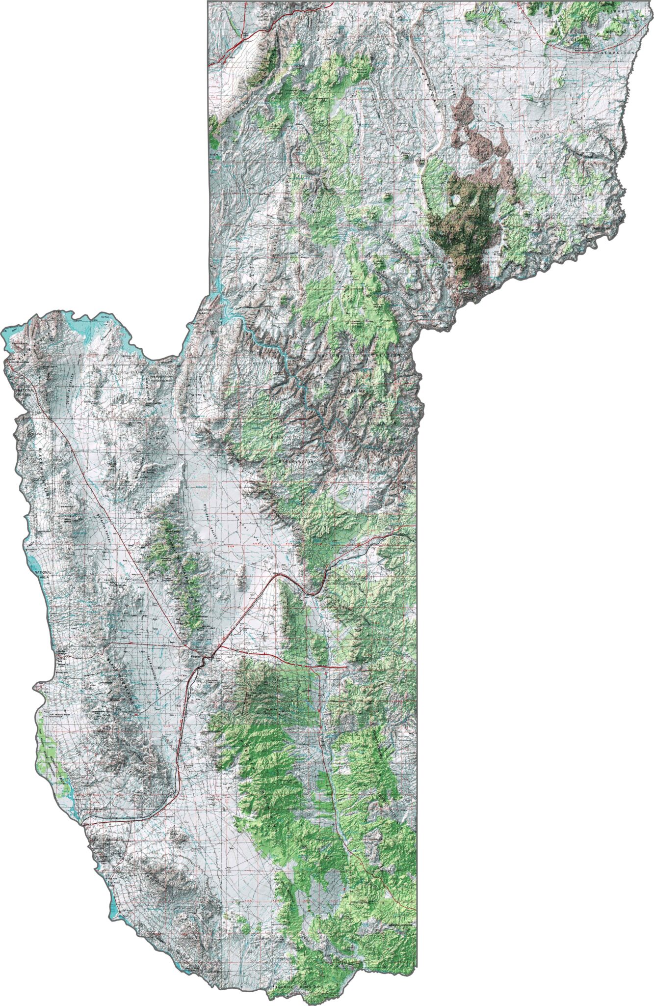 Mohave County Map, Arizona - US County Maps