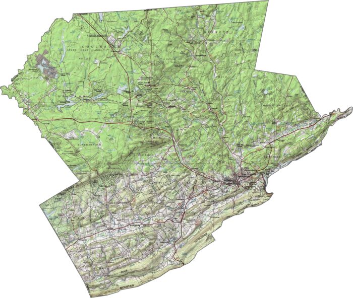 Monroe County Map, Pennsylvania - US County Maps