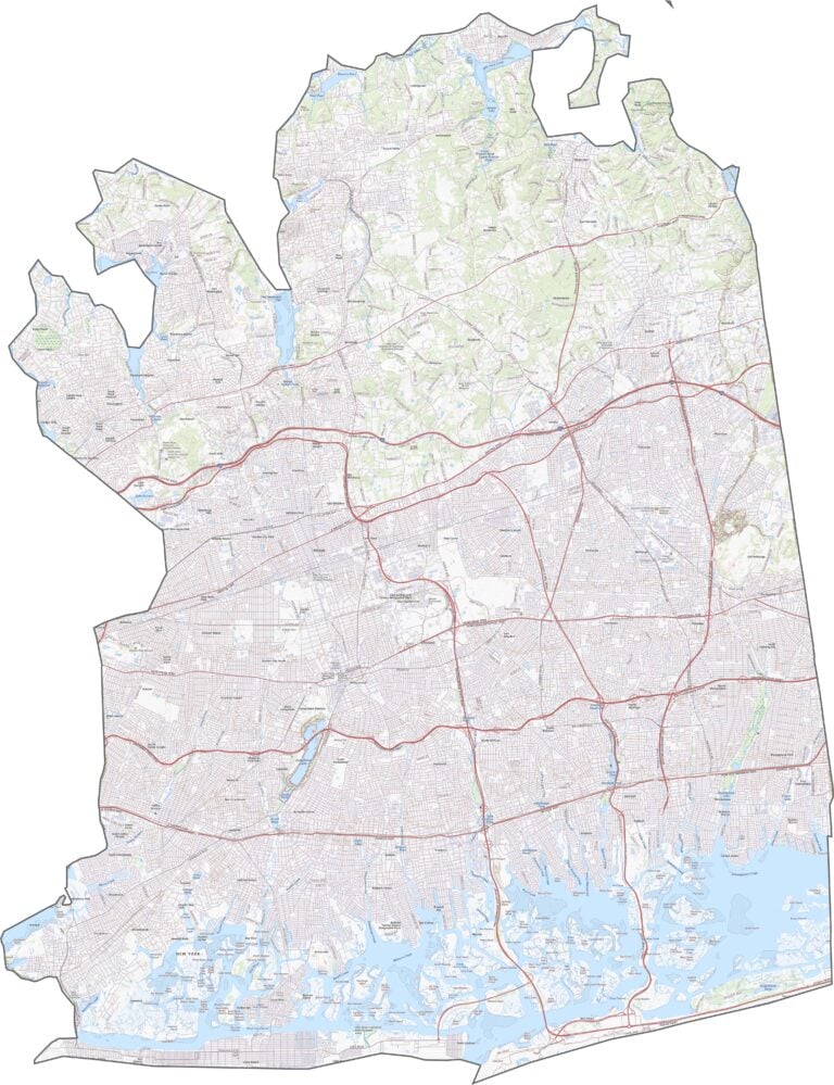 Nassau County Map, New York - US County Maps