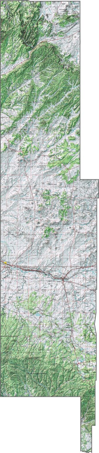 Navajo County Map, Arizona - US County Maps