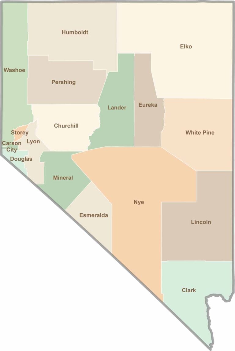 Nevada County Map - US County Maps