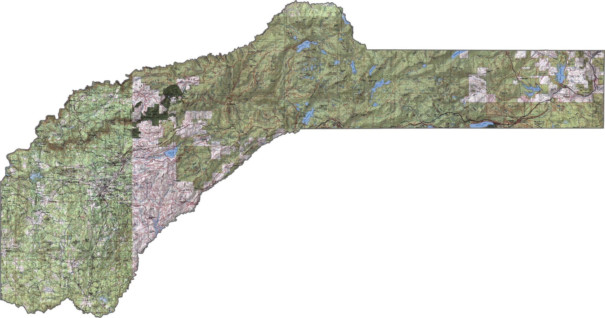 Nevada County Map, California - US County Maps