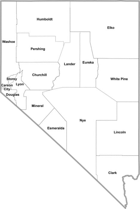 Nevada County Map - US County Maps