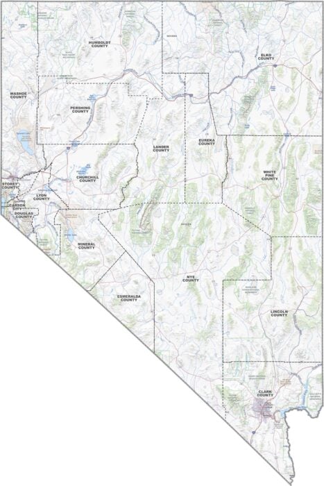 Nevada County Map - US County Maps