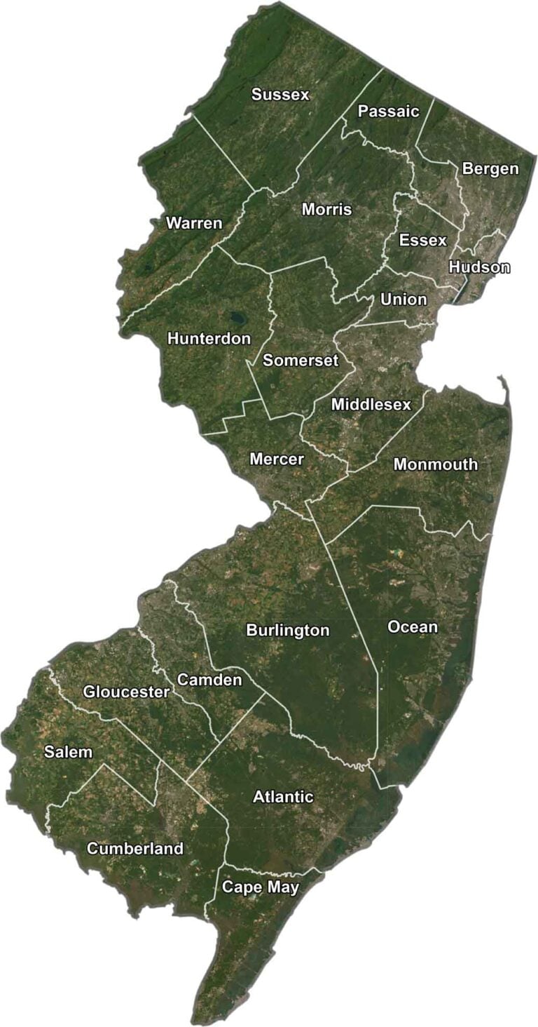 New Jersey County Map - US County Maps