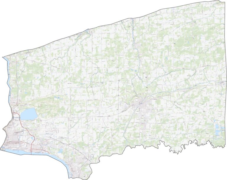 Niagara County Map, New York - US County Maps