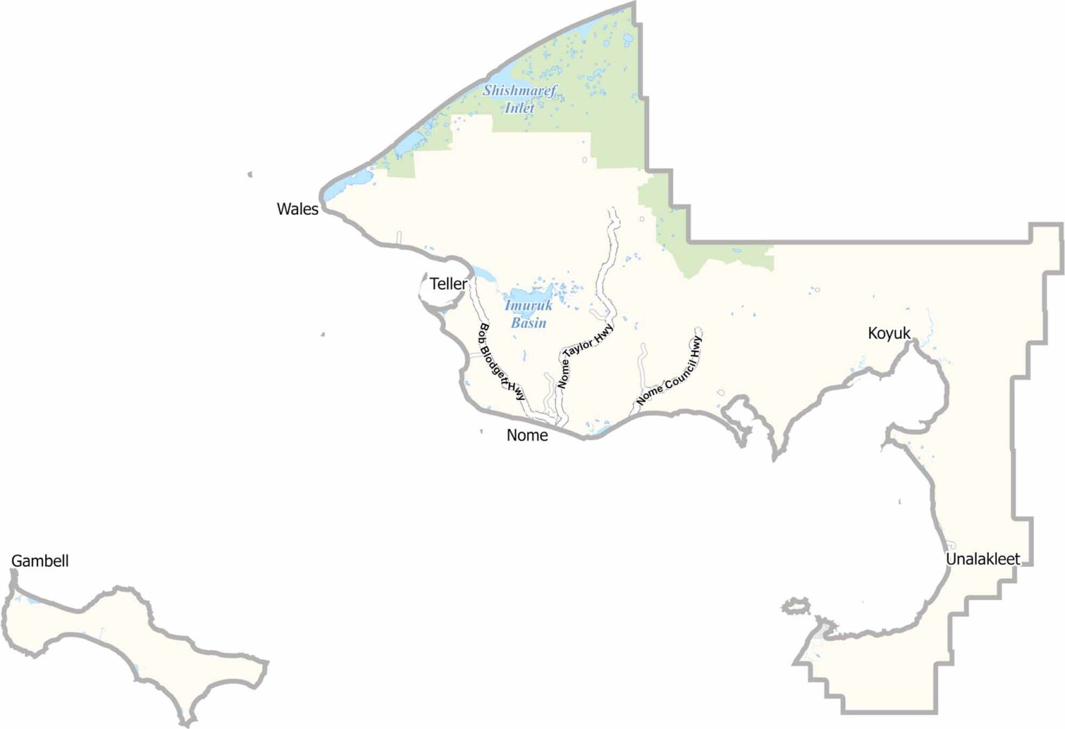 Alaska Borough Map - US County Maps
