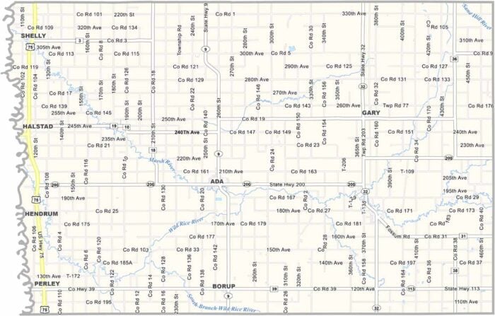 Cass County Map, North Dakota - US County Maps