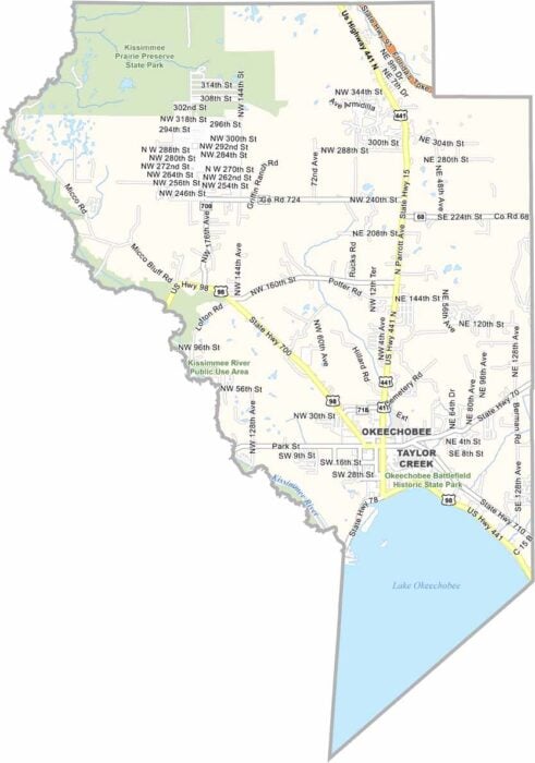 Highlands County Map, Florida - US County Maps Highlands County Map, Florida - US County Maps