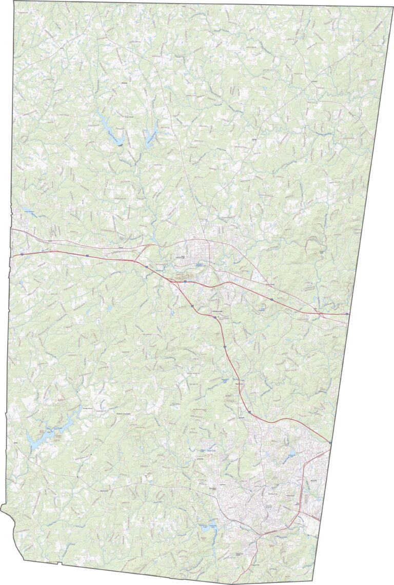 Orange County Map, North Carolina - US County Maps
