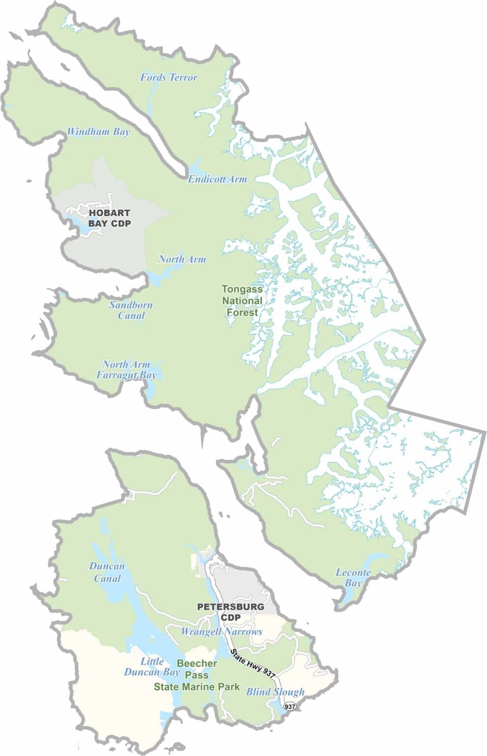 Alaska Borough Map - US County Maps