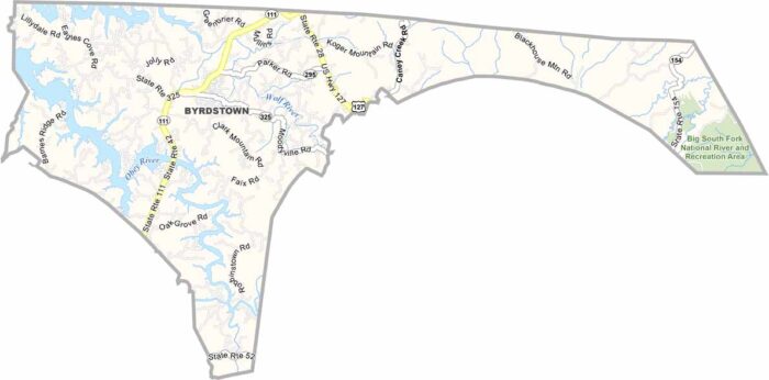 Pickett County Map, Tennessee - US County Maps