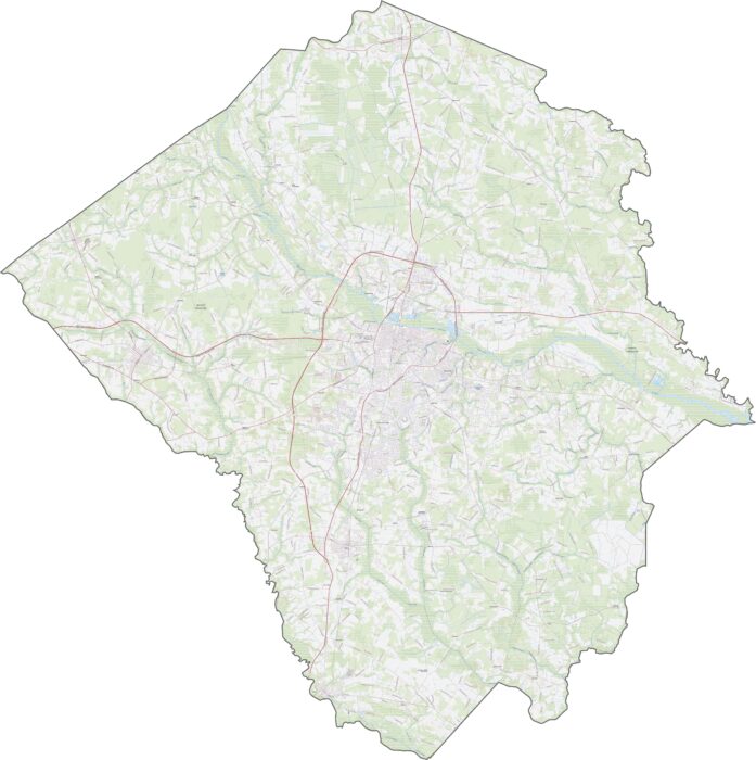 Pitt County Map, North Carolina - US County Maps