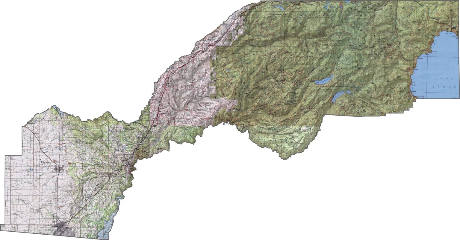 Placer County Map, California - US County Maps