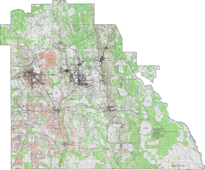 Polk County Map, Florida - US County Maps
