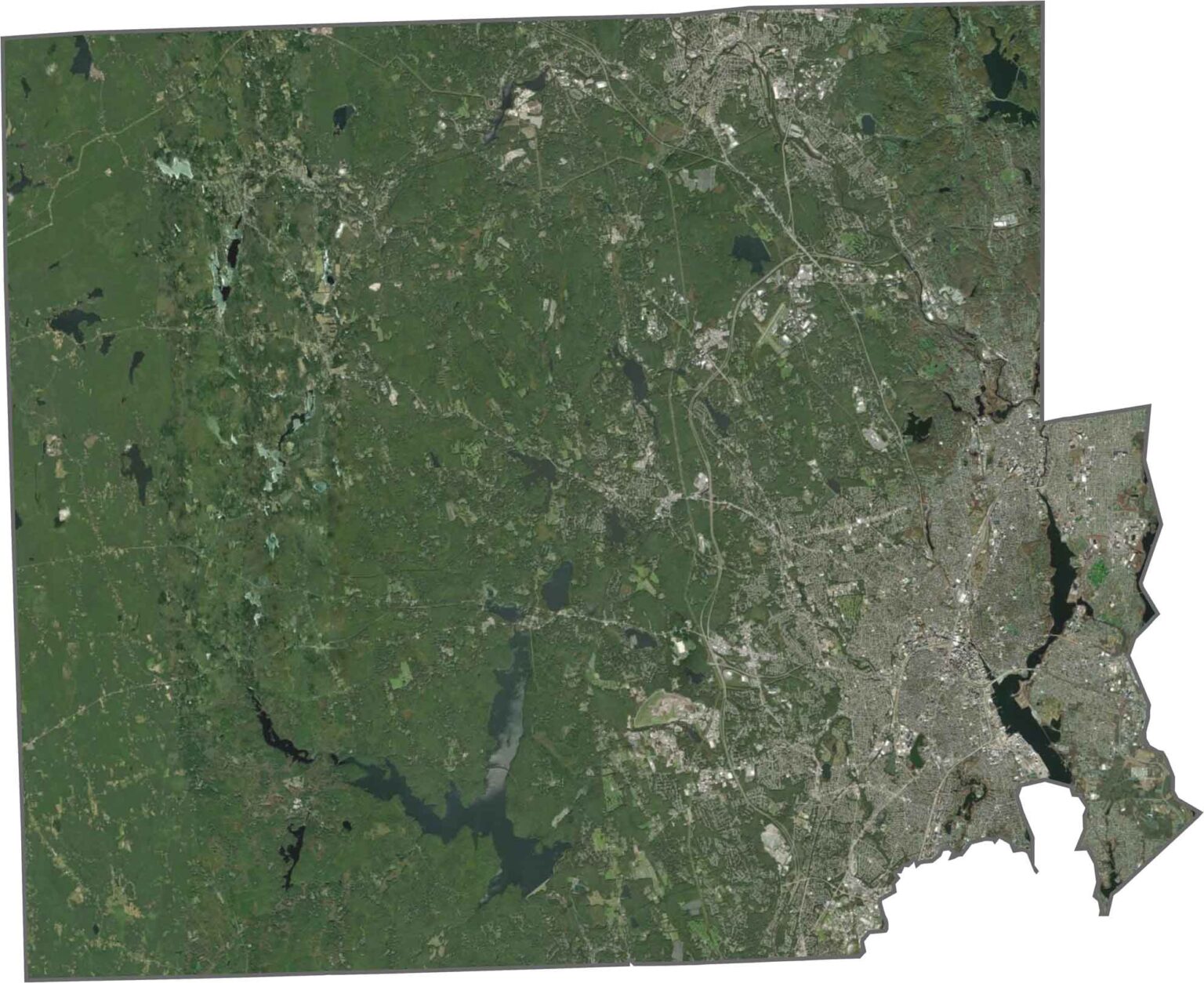 Providence County Map, Rhode Island - US County Maps