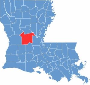 Rapides Parish Map, Louisiana - US County Maps