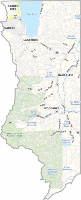 Weber County Map, Utah - US County Maps