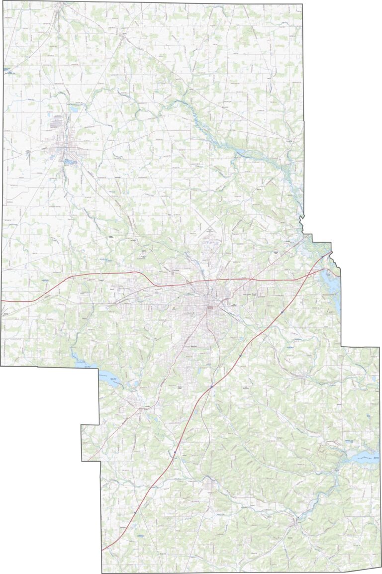 Richland County Map, Ohio - US County Maps