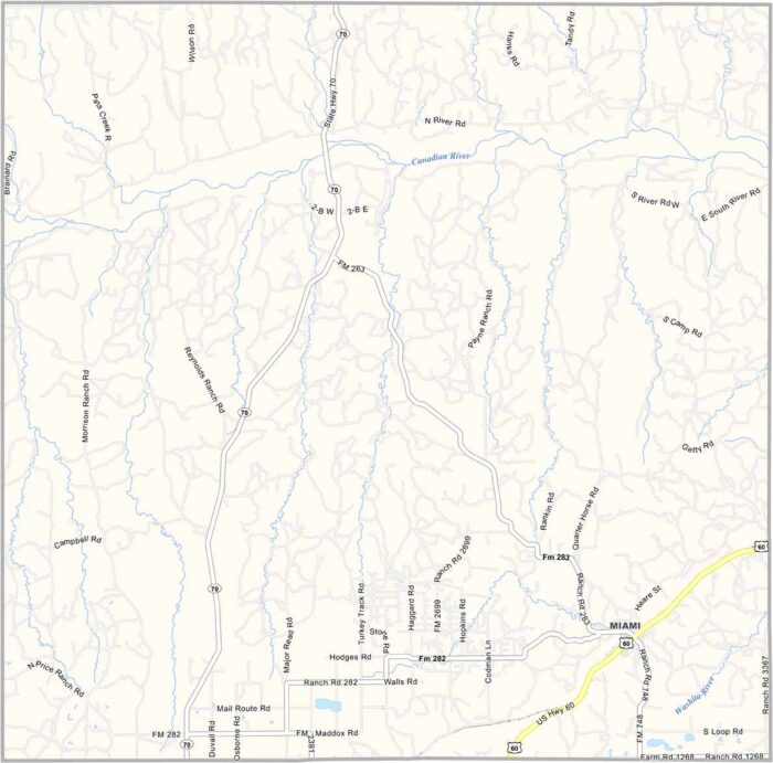 Roberts County Map, Texas - US County Maps