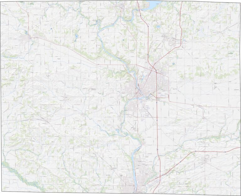 Rock County Map, Wisconsin - US County Maps