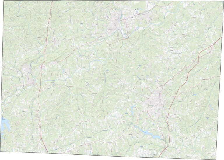 Rockingham County Map, North Carolina - US County Maps