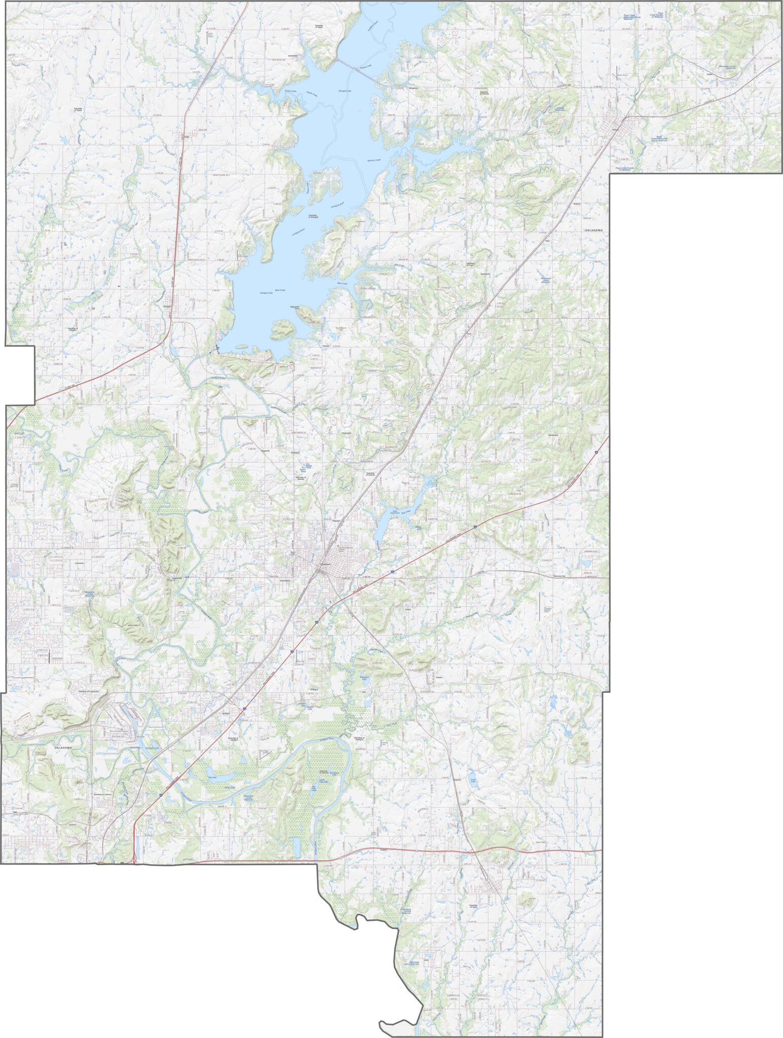 Rogers County Map, Oklahoma - US County Maps