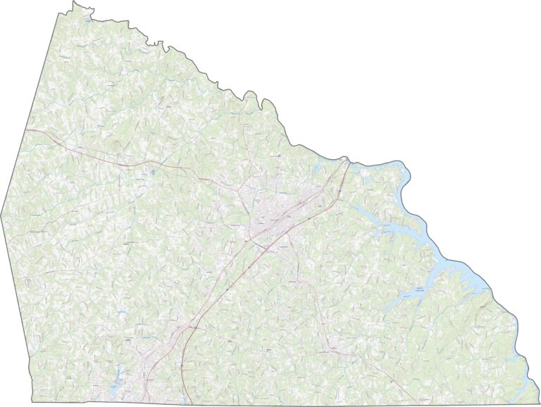 Rowan County Map, North Carolina - US County Maps