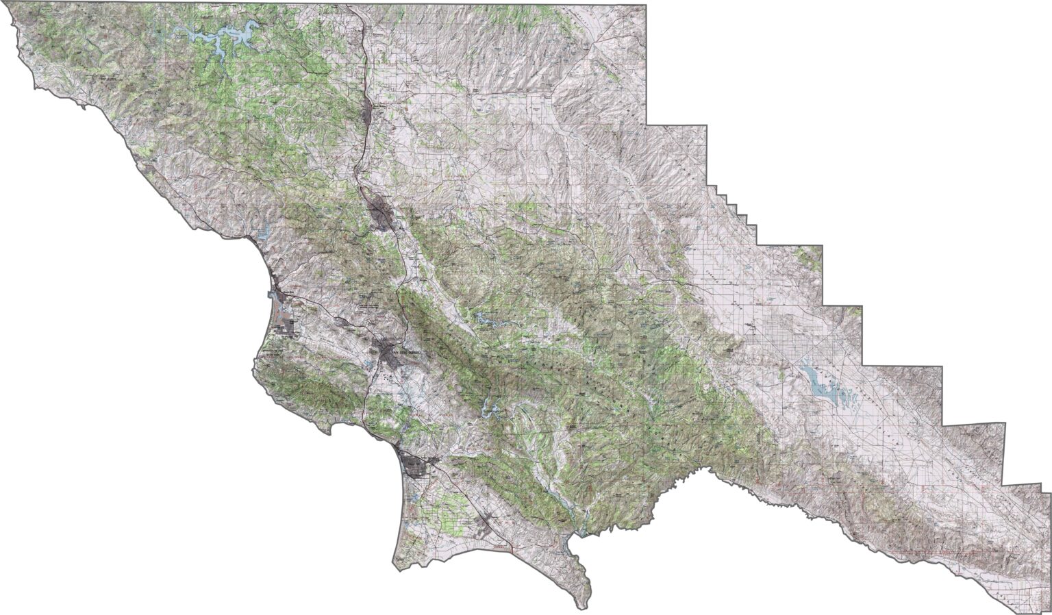 San Luis Obispo County Map, California - US County Maps