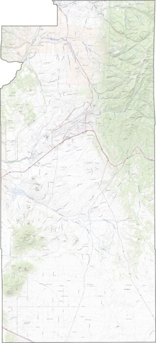 Santa Fe County Map, New Mexico - US County Maps