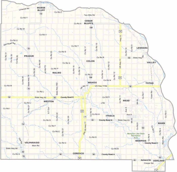 Sarpy County Map, Nebraska - US County Maps