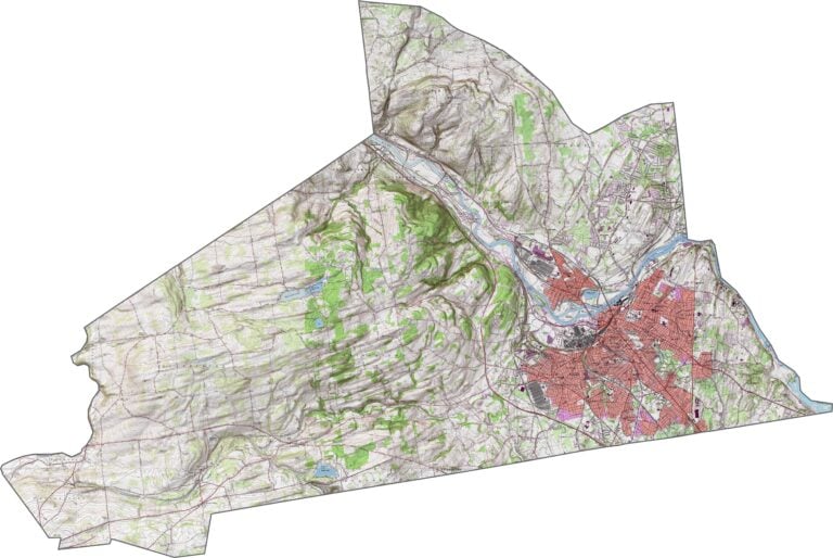 Schenectady County Map, New York - US County Maps